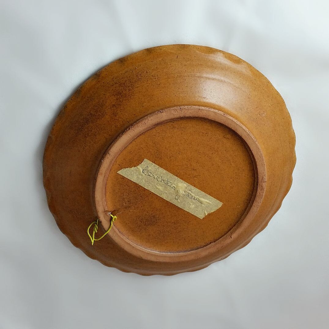 Vintage Mid-century Hand-painted Pie Crust Bowl - German Pottery ...
