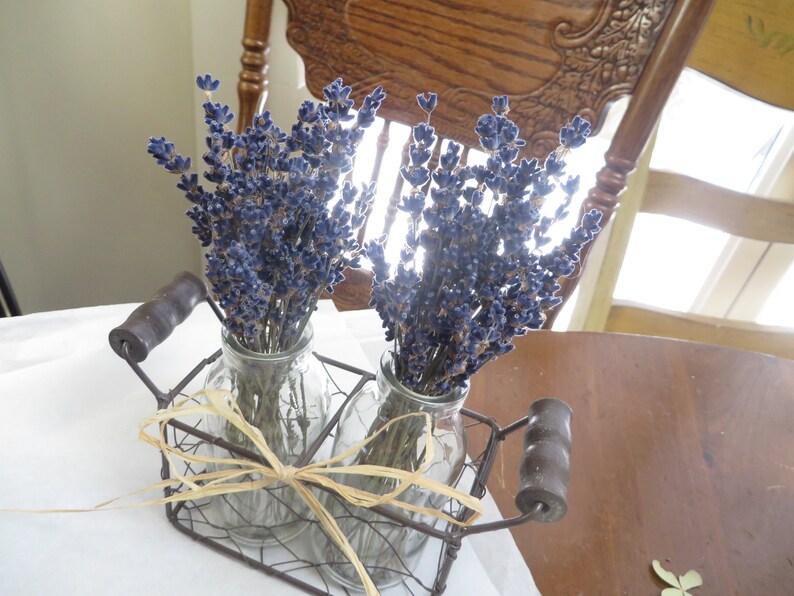 DRIED LAVENDER in 2 Vases Chicken Wire Crate Sale!!!!!!!!!!!!!!!!! - Etsy