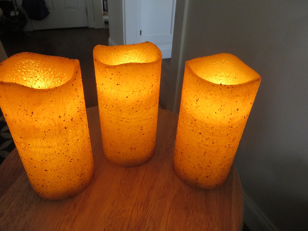 Wax GRUBBY LED CANDLE Six Inch Grubby Country Candle With Timer - Etsy