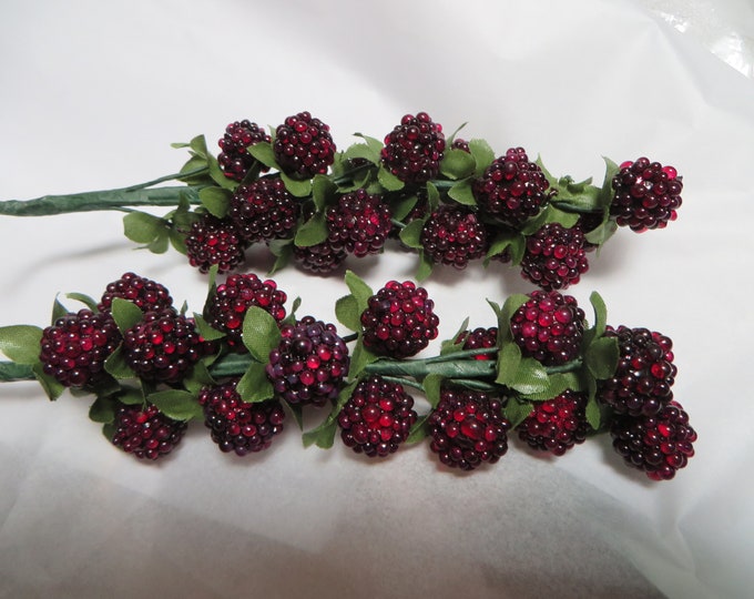 RASPBERRY BEADED STEM - Etsy