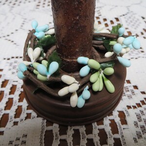 RUSTY MASON JAR Lid Mason Jar Rusty Lid With Taper Candle and Pip Berry ...