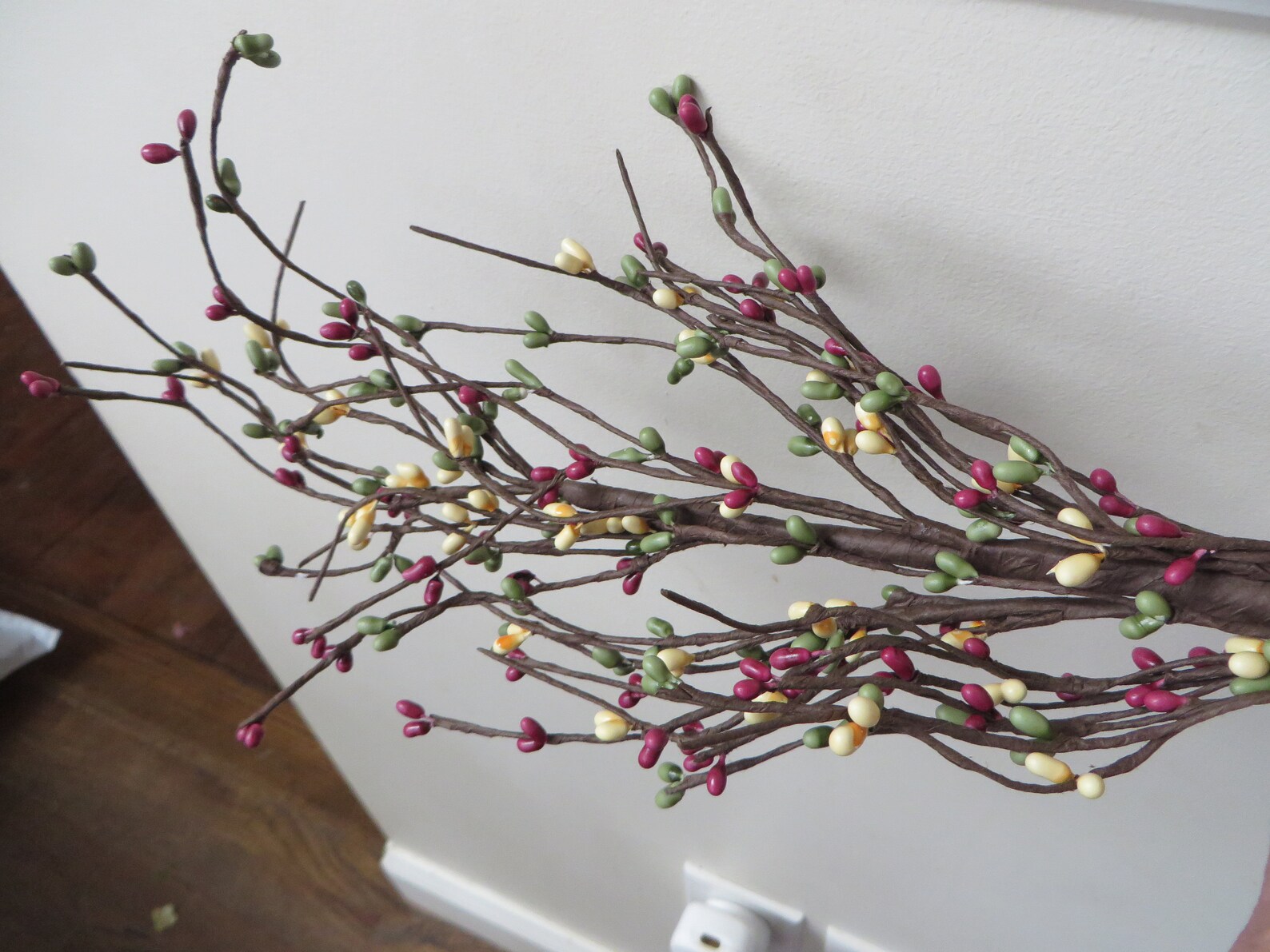 Long Full Multi Color Pip Berry Spray Pink Yellow Green Pip Berries - Etsy