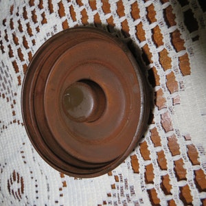 RUSTY MASON JAR Lid Mason Jar Rusty Lid With Taper Candle and Pip Berry ...