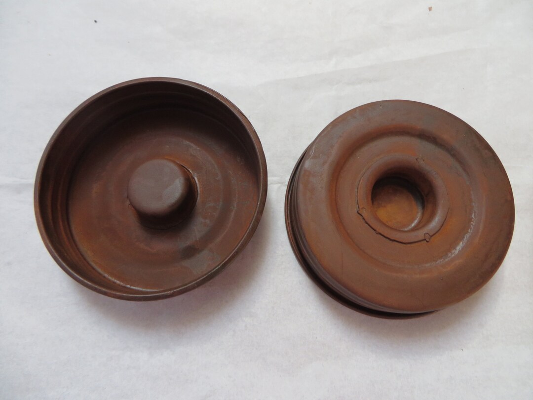 RUSTY MASON JAR Lids Mason Jar Lid Taper Candle Holder Sale!! - Etsy