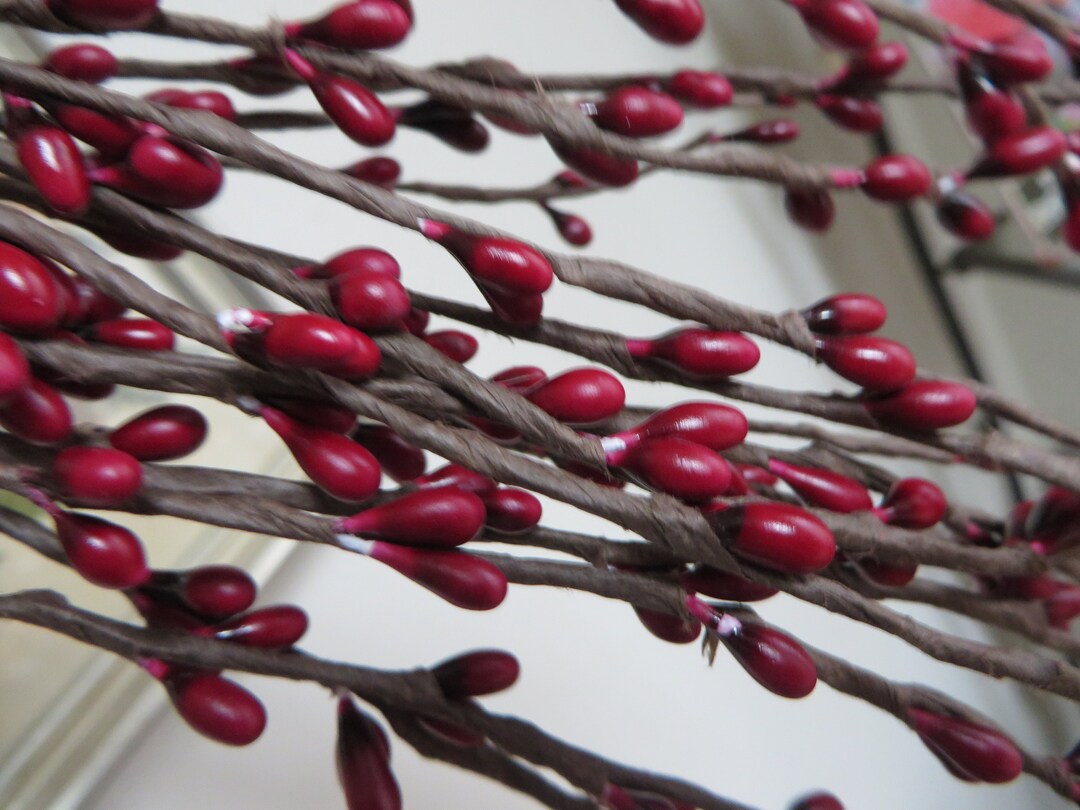 Dark Red PIP BERRY Sprays Light Burgundy Pip Sprays - Etsy