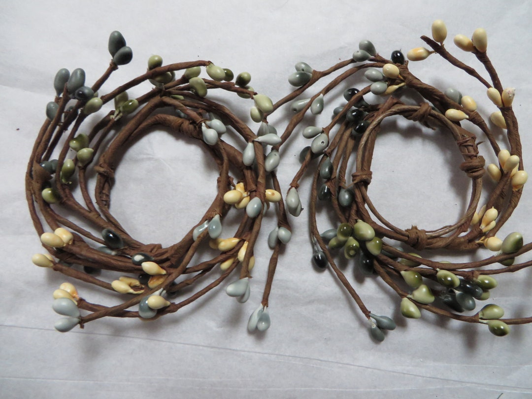 YELLOW GRAY GREEN Taper Candle Rings - Etsy