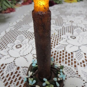 RUSTY MASON JAR Lid Mason Jar Rusty Lid With Taper Candle and Pip Berry ...
