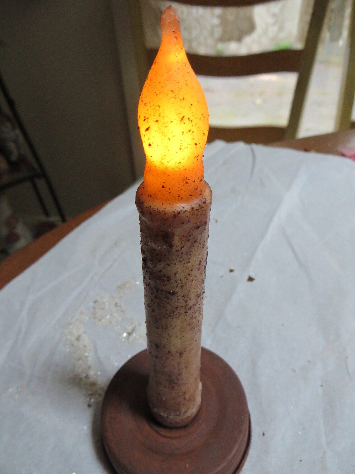 RUSTY MASON JAR Lid White Pip Berry Candle Ring Rustic Candle - Etsy