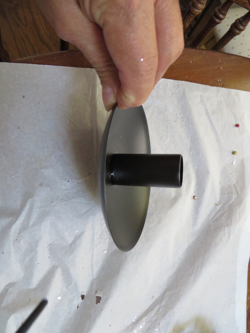 Primitive BLACK TIN TAPER Candle Pan Sale! - Etsy