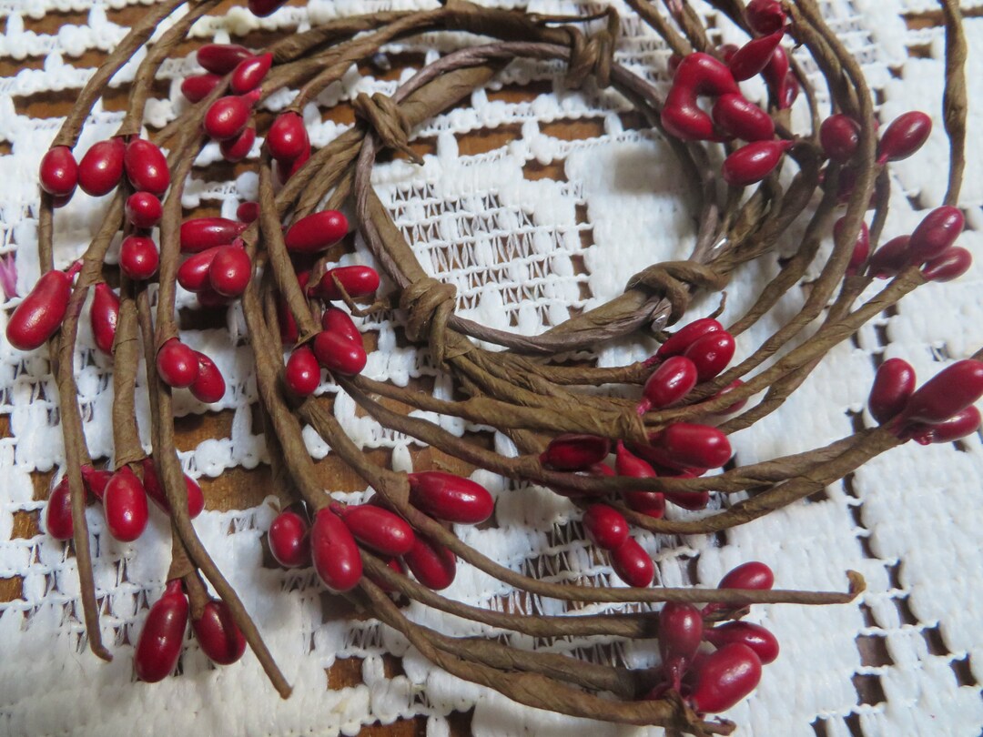 Dark RED PIP BERRY Candle Ring Pip Berry Taper Candle Ring - Etsy