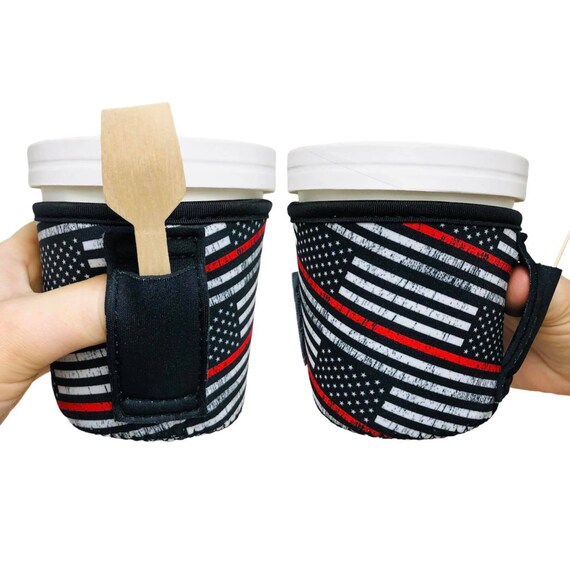 Red Line Pint Size Ice Cream Handler™ Handle With Pocket - Etsy