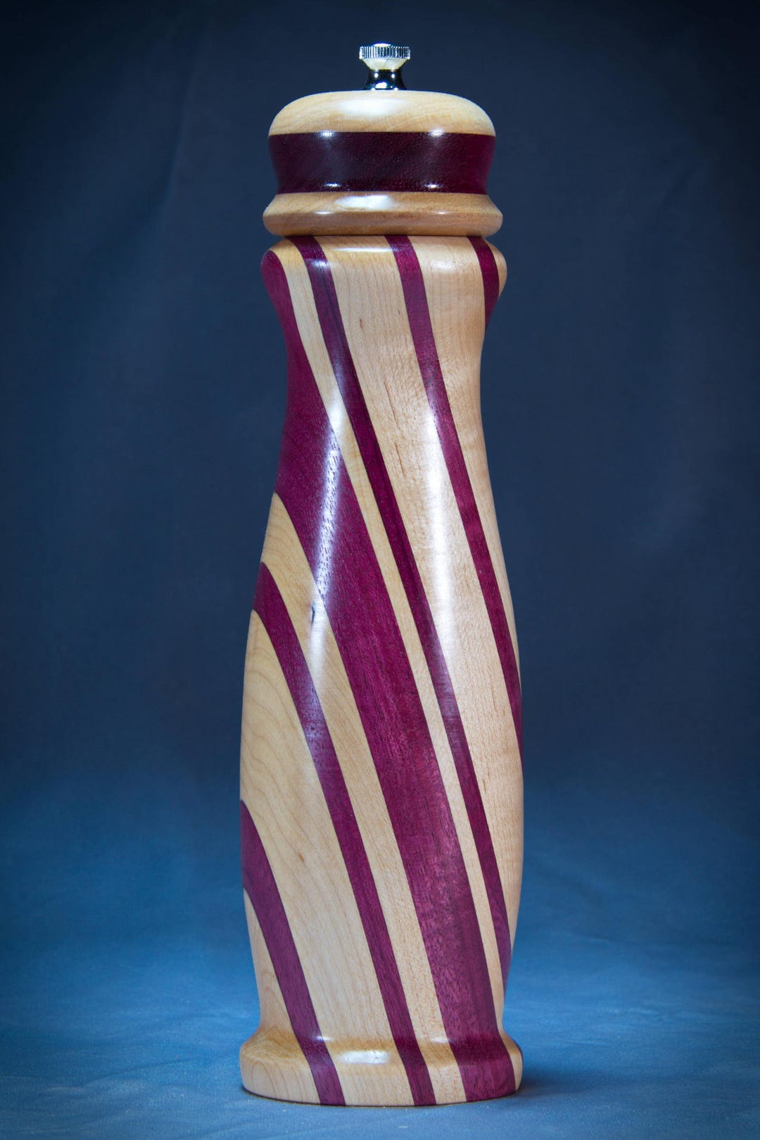 10 Inch Purpleheart & Maple Peppermill (500_8370) - Etsy
