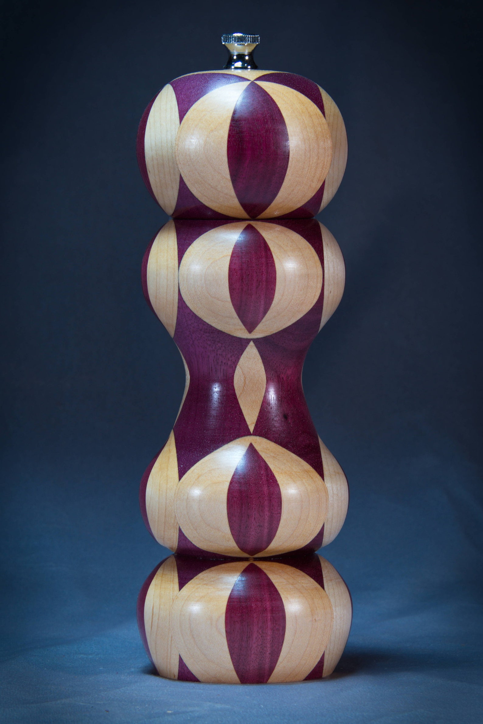 8 Inch Purpleheart and Maple Pepper Mill 500_8413 - Etsy