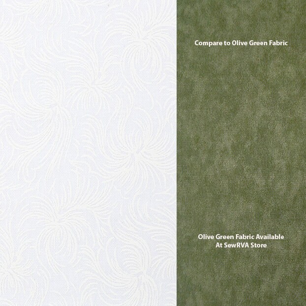 Bright White on White Cotton Tone on Tone Tonal Quilt Fabric by the ...