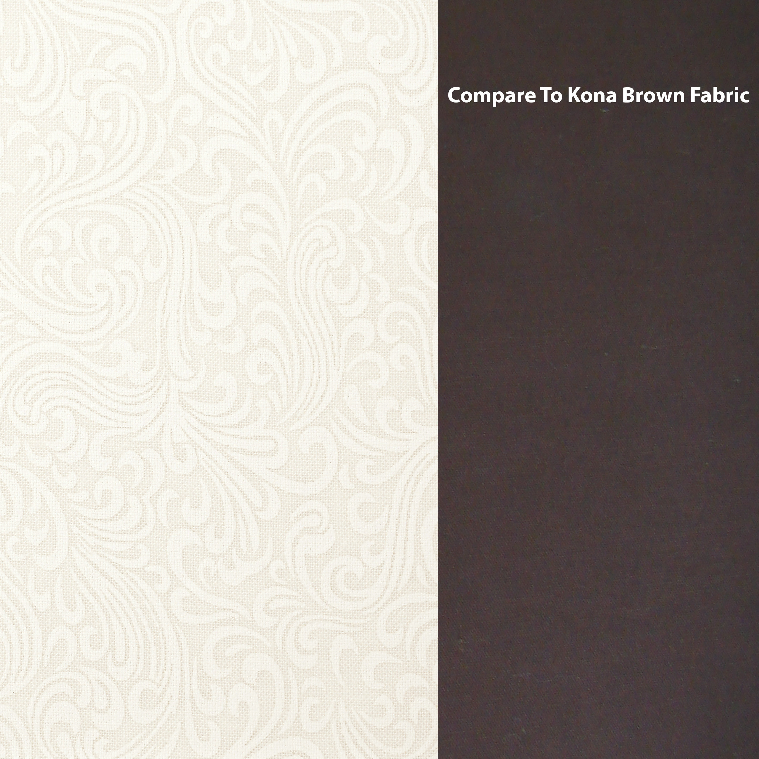 White on Cream Natural Swirl Cotton Quilt Fabric by the Half Yard ...