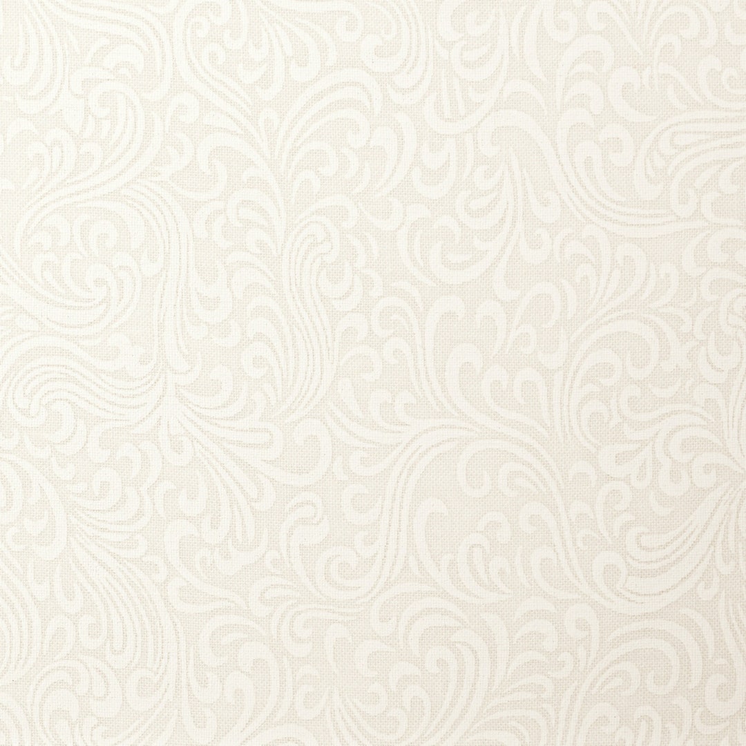 White on Cream Natural Swirl Cotton Quilt Fabric by the Half Yard ...