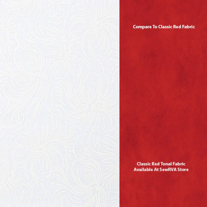 Bright White on White Cotton Tone on Tone Tonal Quilt Fabric by the ...