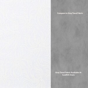 Bright White on White Cotton Tone on Tone Tonal Quilt Fabric by the ...