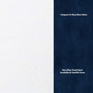 Bright White on White Cotton Tone on Tone Tonal Quilt Fabric by the ...