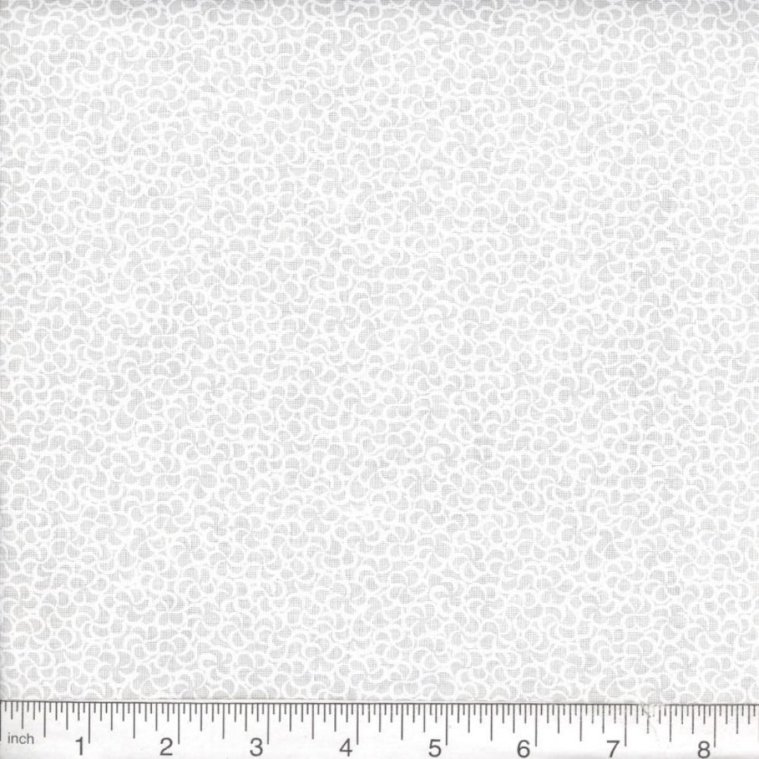Bright White on White Tone on Tone Tonal Cotton Quilt Fabric by the ...