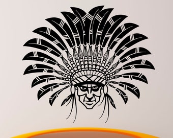 Native American Vinyl Decal - Etsy