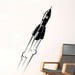 Space Rocket Wall Decal Vinyl Stickers Spaceship Home Art Decor Kids ...