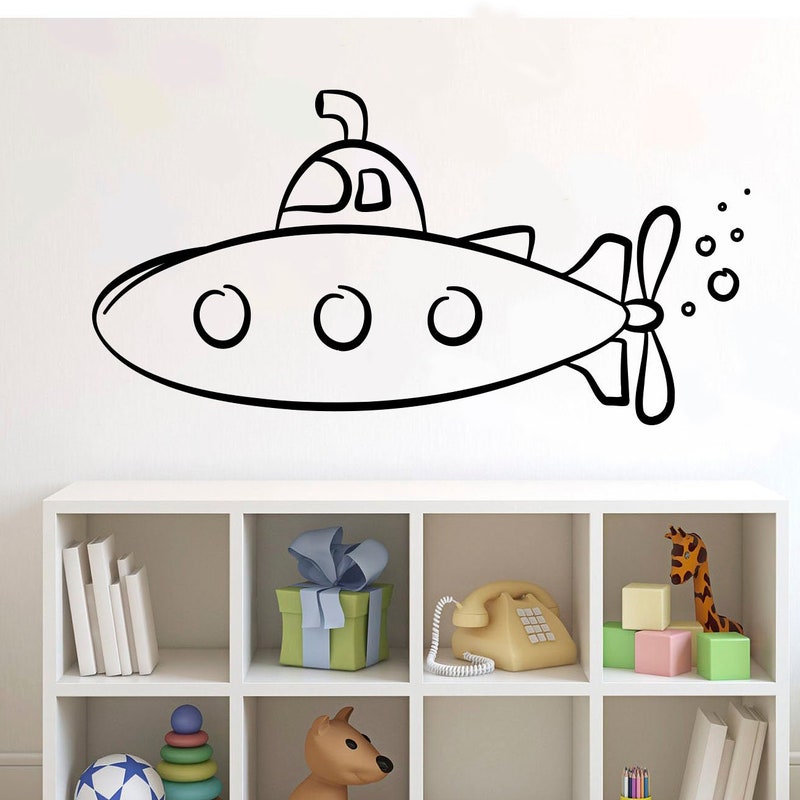 Vinyl Submarine Wall Decal - Etsy