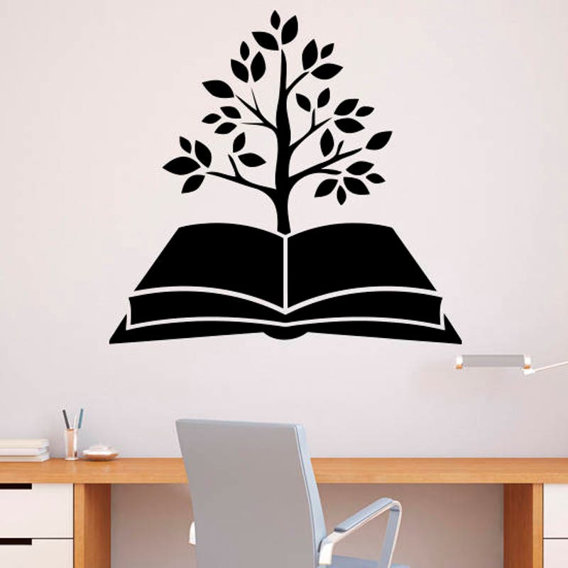 Book Wall Decal - Etsy