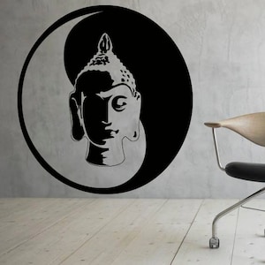 Buddha Wall Vinyl Decal Sticker Buddhism Sacred Patterns Art Design ...