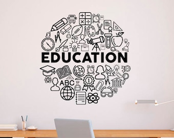 Science Wall Decal Vinyl Sticker School Education Home Office | Etsy