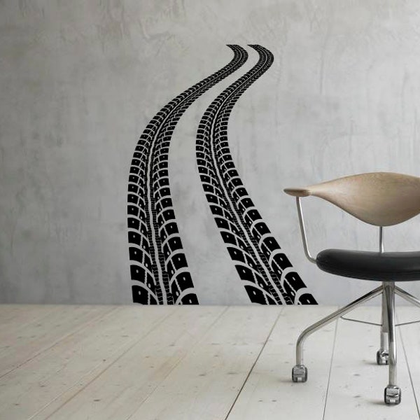 Tire Tracks Stickers - Etsy