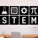 STEM Wall Decal Vinyl Sticker Science Technology Engineering ...