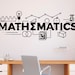 Mathematics Wall Decal Vinyl Sticker Science Technology Art Design ...