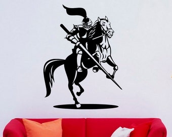 Knight Wall Decal | Etsy