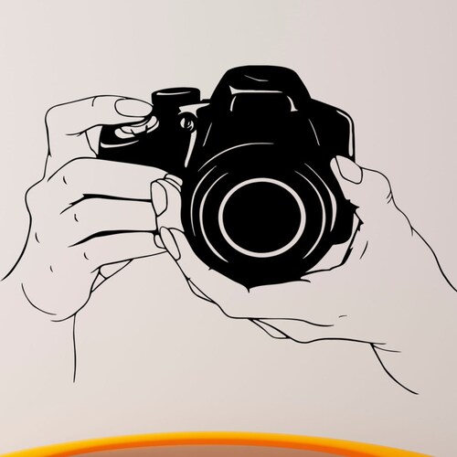 Photo Camera Wall Vinyl Decal Photography Studio Stickers - Etsy