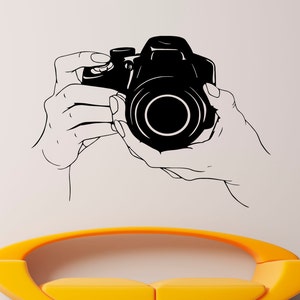 Photo Camera Wall Vinyl Decal Photography Studio Stickers Vinyl Art ...