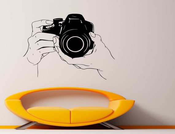 Photo Camera Wall Vinyl Decal Photography Studio Stickers | Etsy