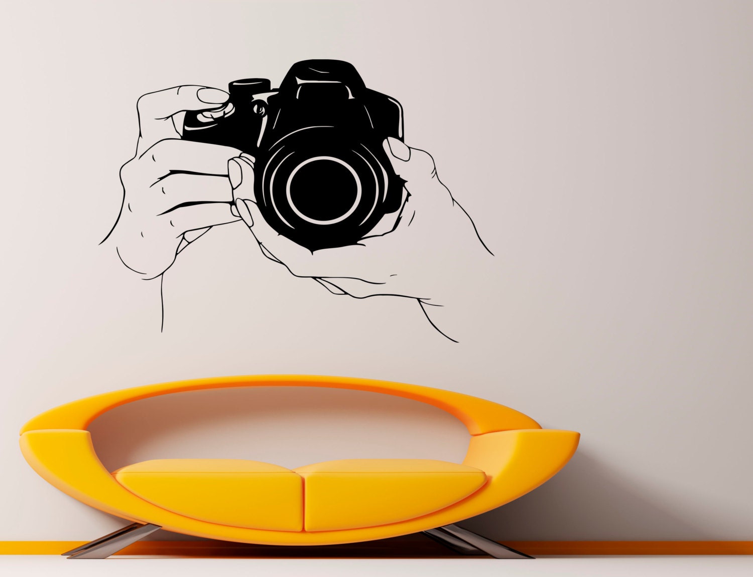 Photo Camera Wall Vinyl Decal Photography Studio Stickers | Etsy