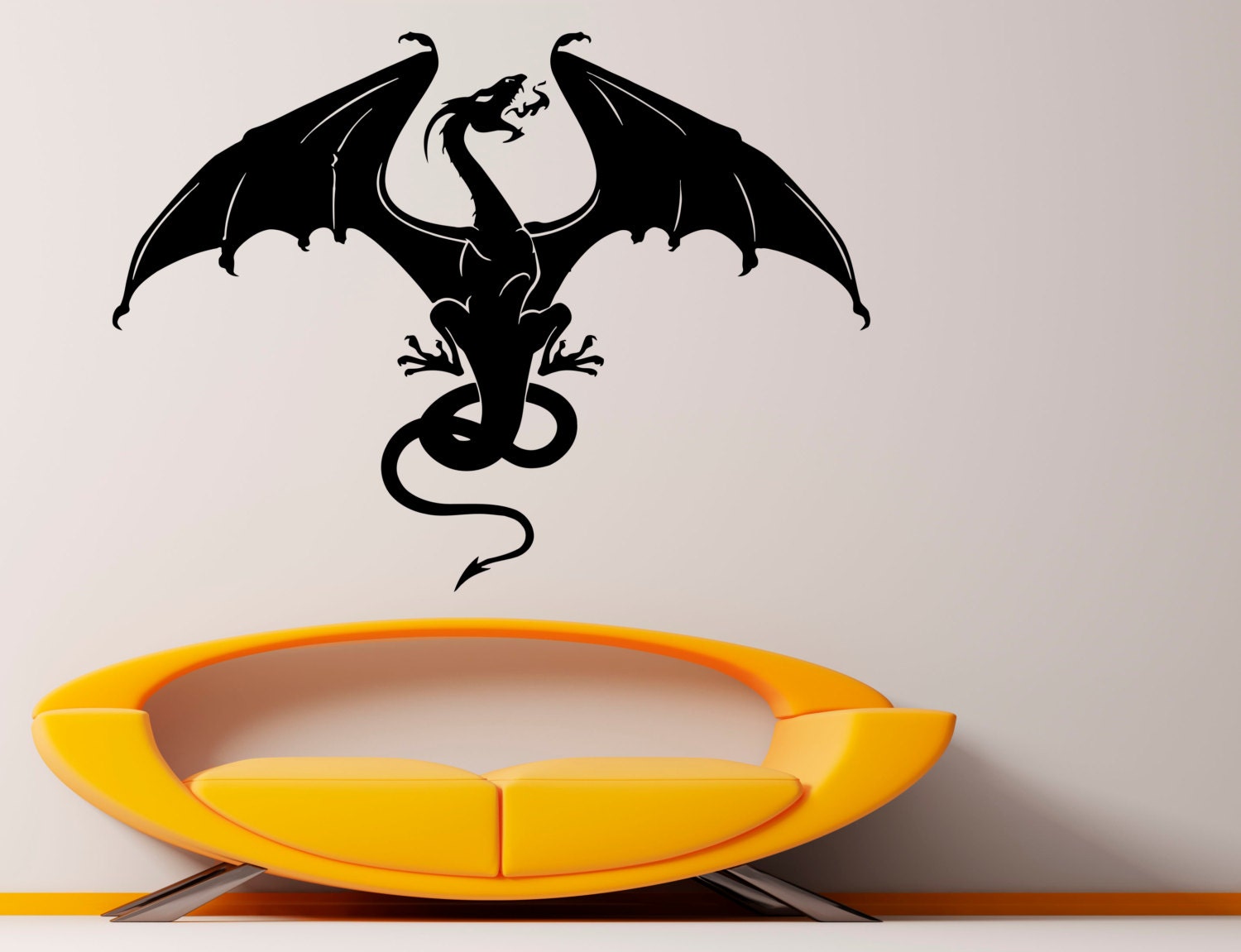 Dragon Wall Vinyl Decal Fantasy Sticker Art Design Murals - Etsy