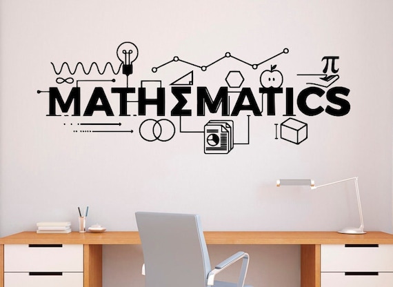 Mathematics Wall Decal Vinyl Sticker Science Technology Art | Etsy