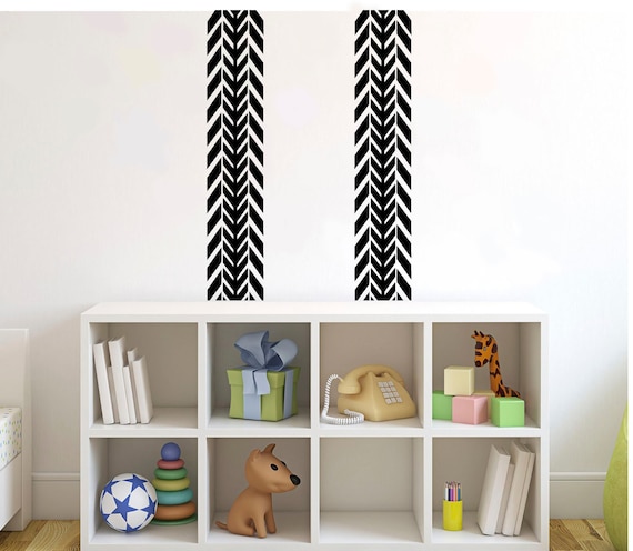 Tire Tracks Wall Decal Road Traces Vinyl Sticker Kids Playroom | Etsy