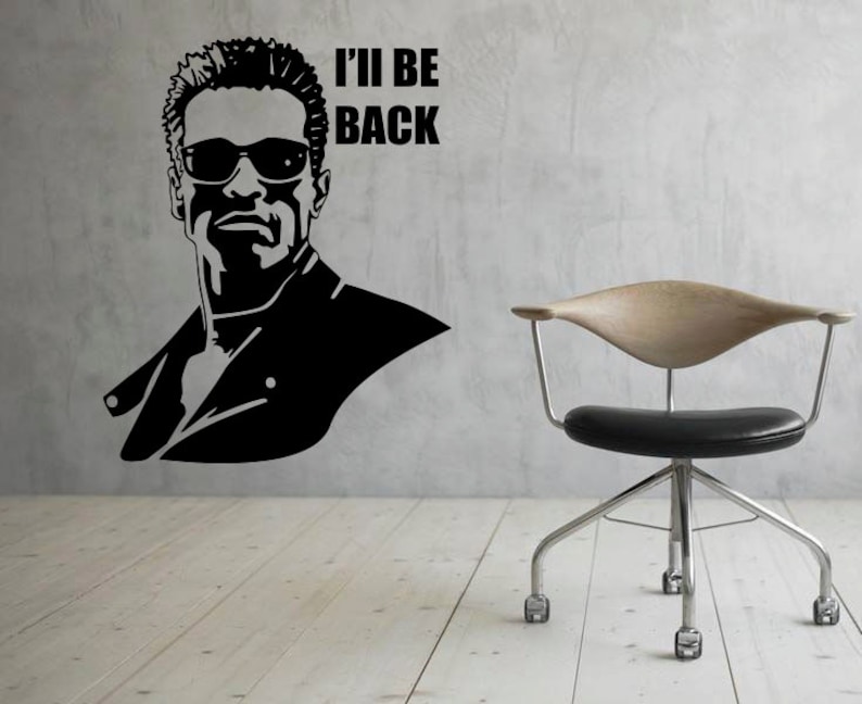 Terminator Wall Decal I'll Be Back Vinyl Sticker Home Playroom Art ...