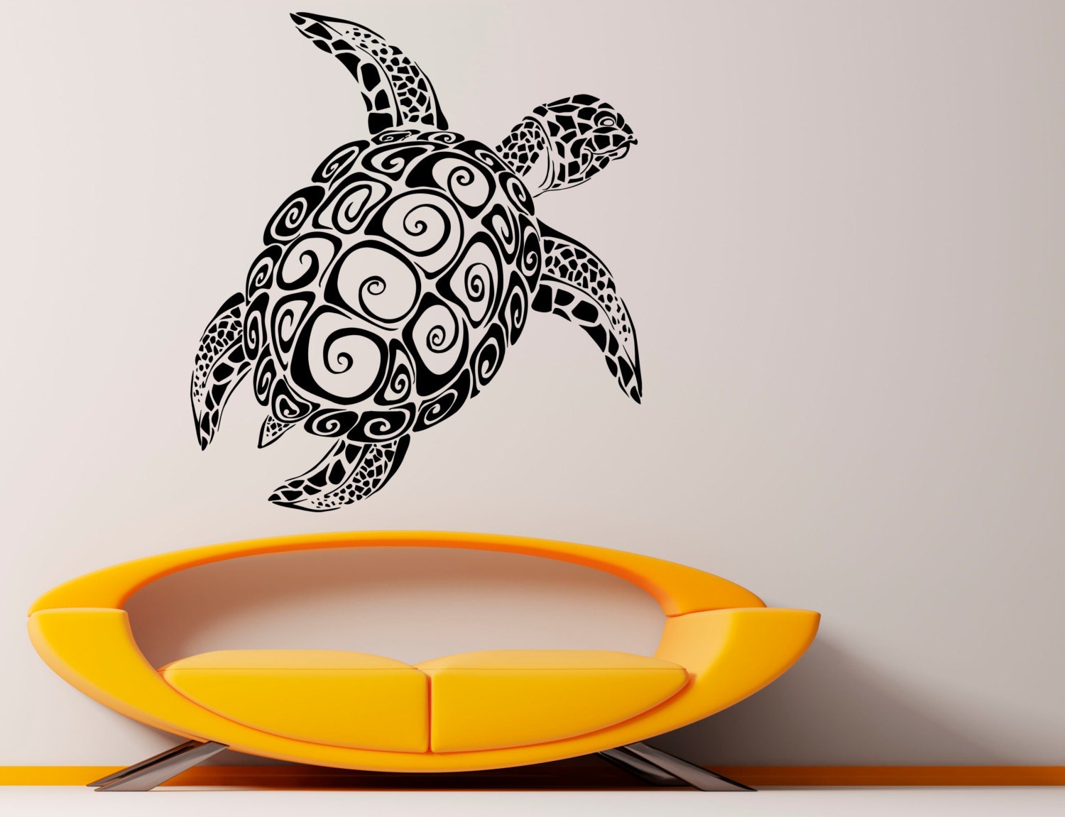 Turtle Wall Vinyl Decal Sea Ocean Animals Stickers Vinyl Art Design ...