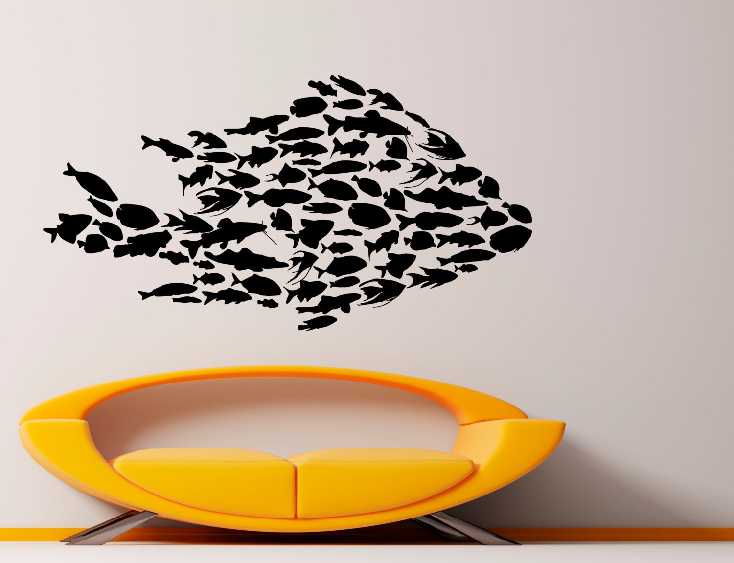 Fish Wall Decal Ocean Sea Water Animals Vinyl Sticker Art - Etsy