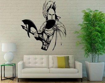 Knight Wall Decal Horseman Vinyl Sticker Medieval Murals | Etsy