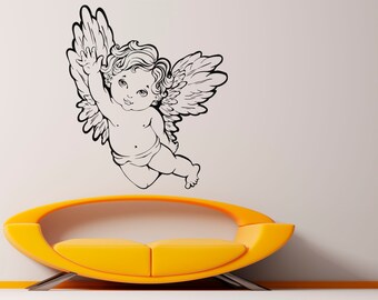 Angel Wings Wall Decal Flight Vinyl Decal Sticker Murals | Etsy