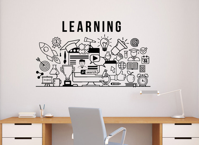 Learning Wall Decal Education Vinyl Sticker Motivation | Etsy
