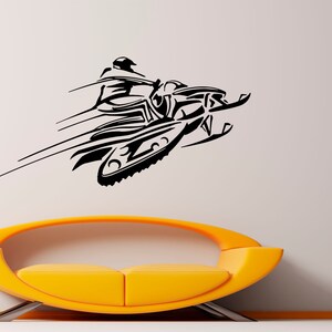 Snowmobiles Wall Vinyl Decal Sticker Racing Winter Extreme Sport Art ...