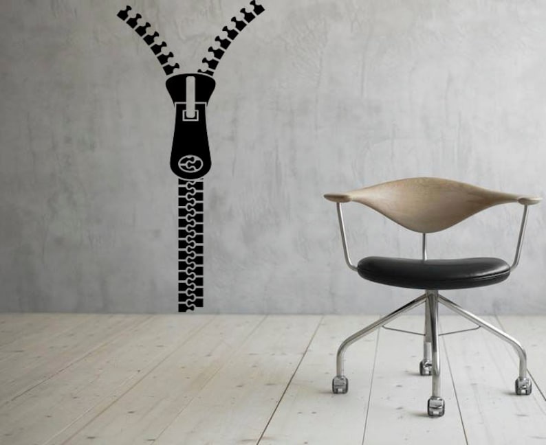 Zipper Wall Vinyl Decal Stickers Art Design Murals Design - Etsy