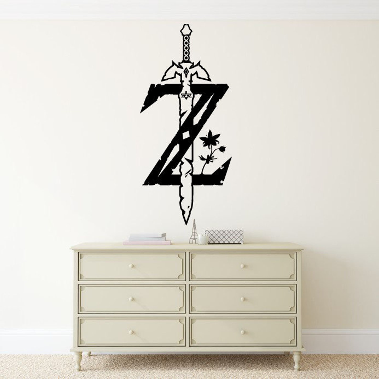 Zelda Skyward Sword Wall Decal Video Game Vinyl Sticker Kids Playroom ...